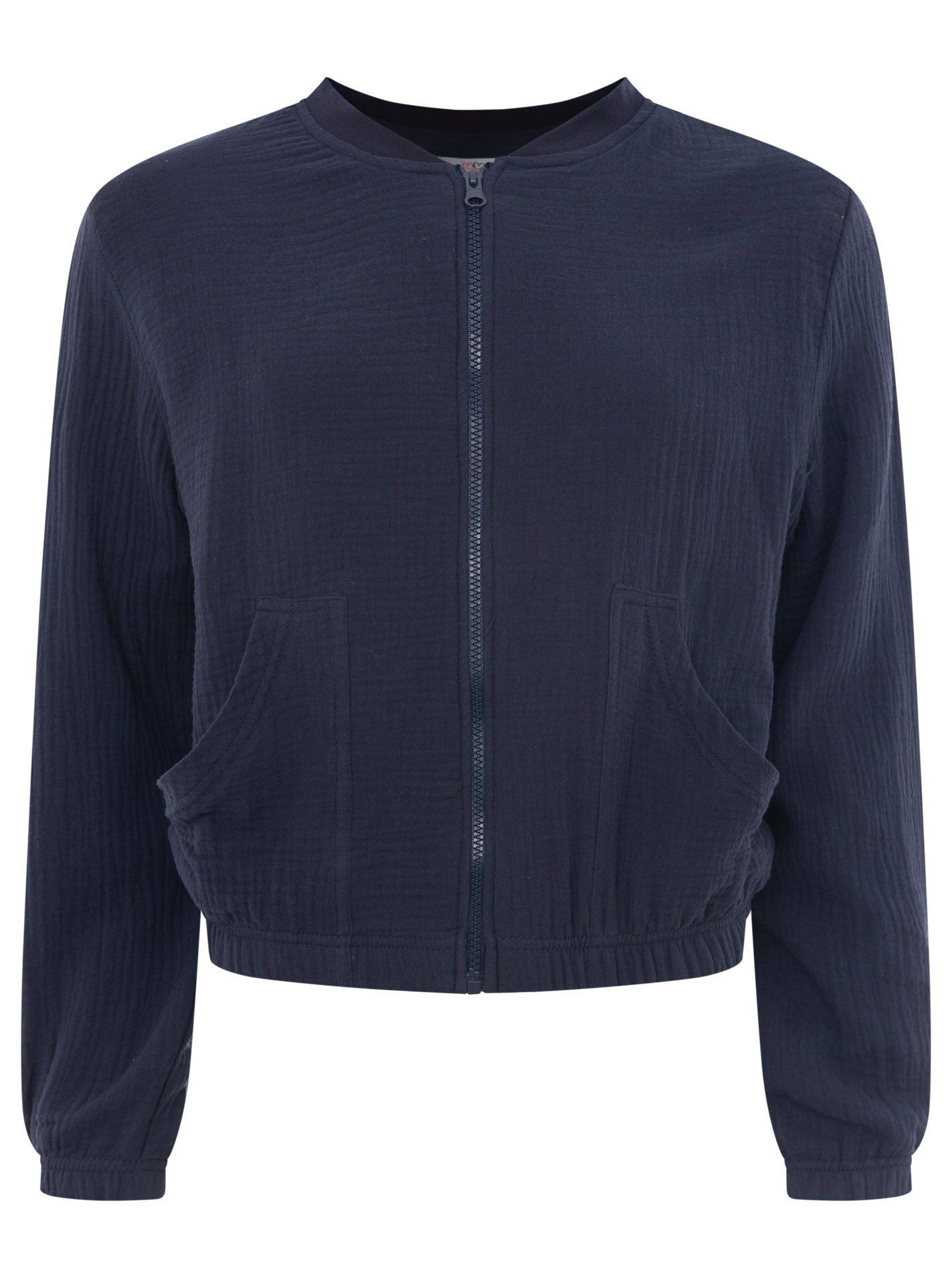 Zipper Jacke "Musselin" | Navy | L/XL | 47003_019_L/XL